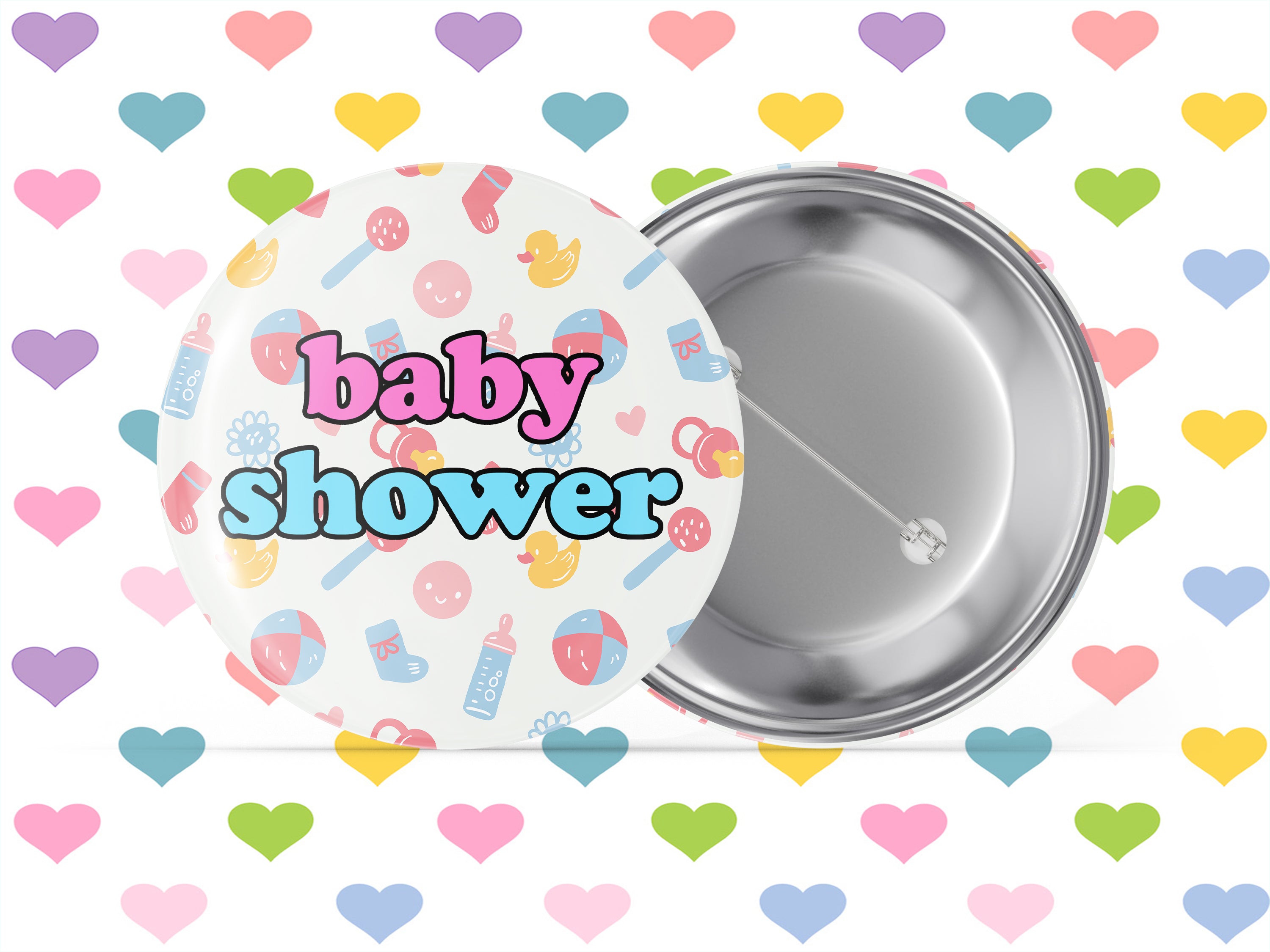 Adorable Handmade Buttons and Stickers for Baby Showers | iMakeFlair